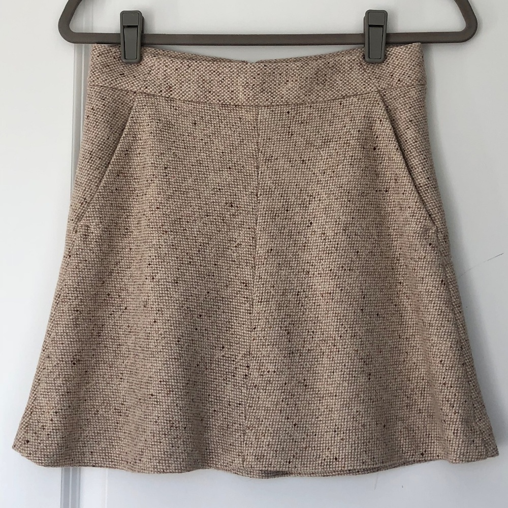 Theory Tweed Tan Skirt - Gem